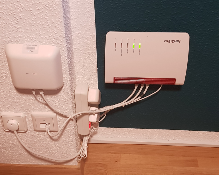 Router und Modem Verkabelung - Secure77